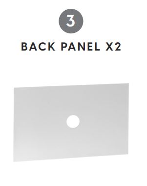 MIL-GRCY (3) Back Panel – Milliard Parts