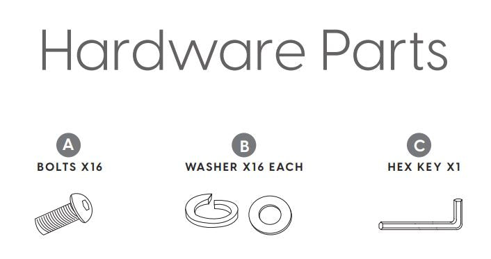 MIL-BBA-RBW Full Hardware Set (A-C) – Milliard Parts